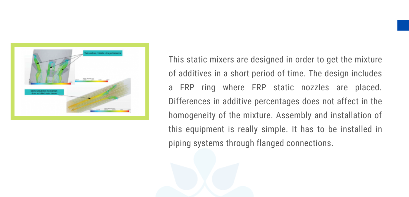 FRP Static Mixer - Gapura Liqua Solutions