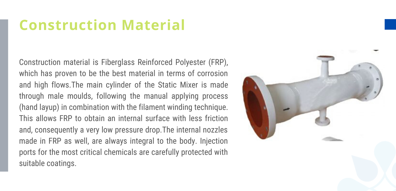 FRP Static Mixer - Gapura Liqua Solutions